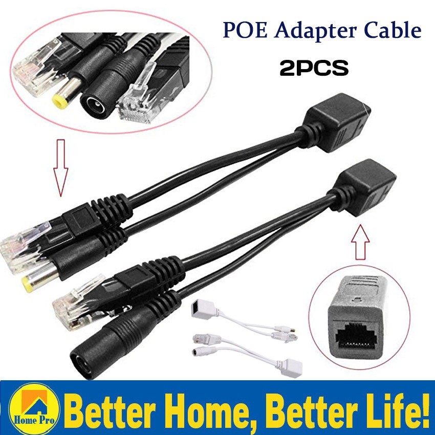 [Clearance] POE Injector Cable POE Adapter RJ45 Cable Connectors POE ...