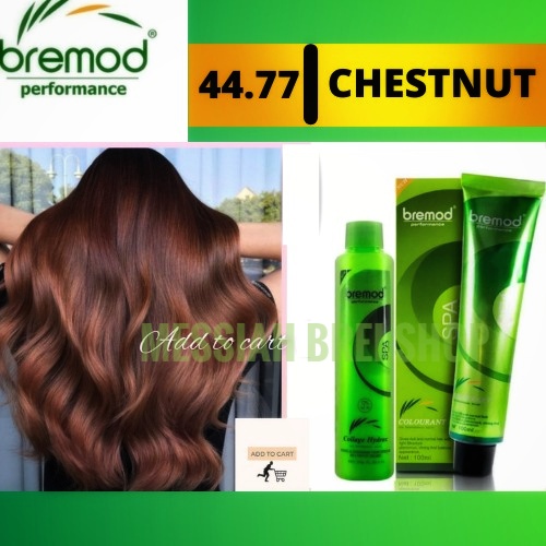 BREMOD 44.77 CHESTNUT HAIR COLOR SET WITH OXIDIZING | Shopee Philippines