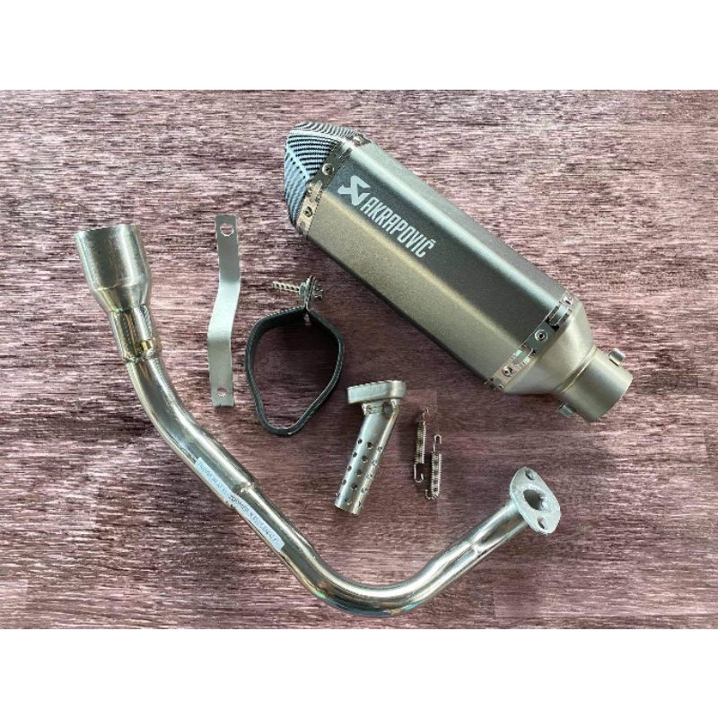 Full System Exhaust Akrapovic Pipe for HONDA BEAT Fi / ZOOMER x / GENIO ...