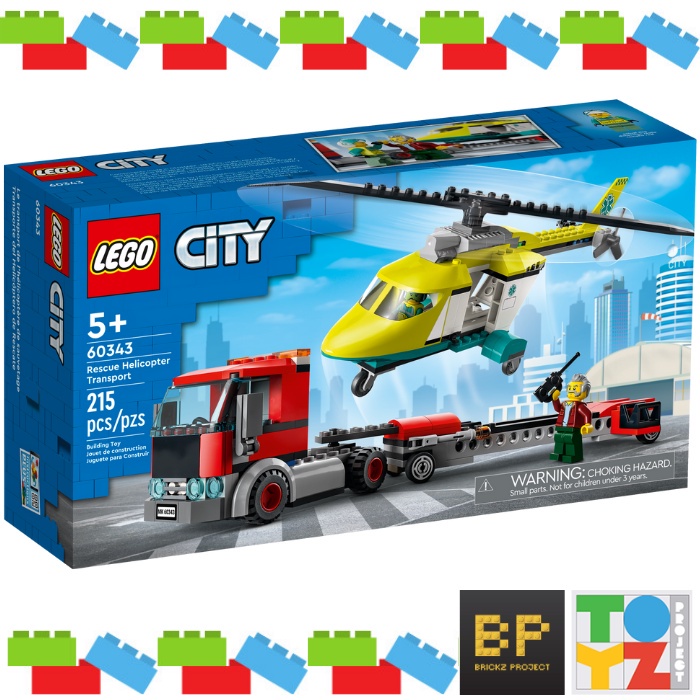 LEGO 60343 CITY Rescue Helicopter Transport | Shopee Philippines