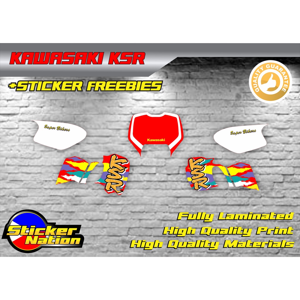 Kawasaki KSR 2stroke Stock Sticker Decal | Shopee Philippines