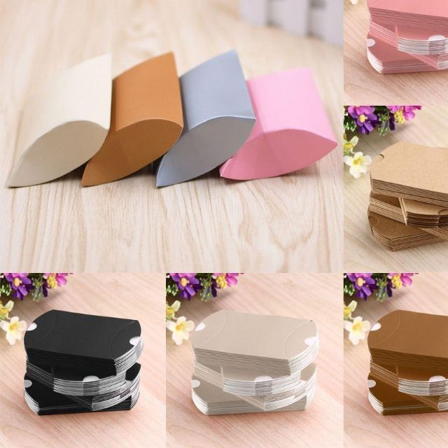 KRAFT PILLOW SHAPE FAVOR BOXES ENVELOPE | Shopee Philippines