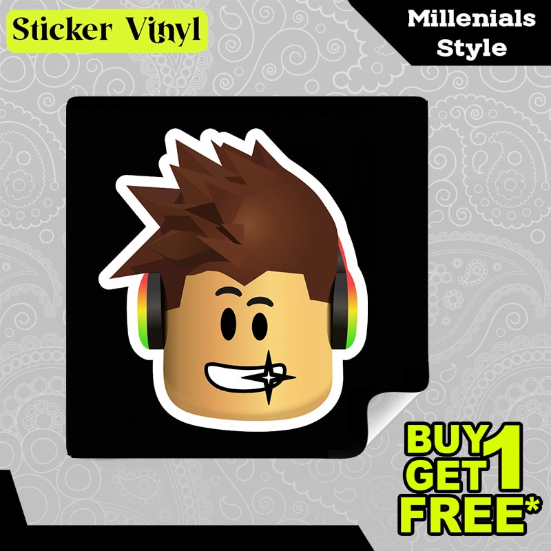 Sticker Roblox Character Head Platform Game Gaming Aesthetic Vinyl ...