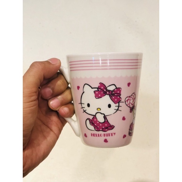 ORIGINAL Hello Kitty Mug Sanrio Ceramic Glass Coffee Mug (JAPAN PRODUCT ...