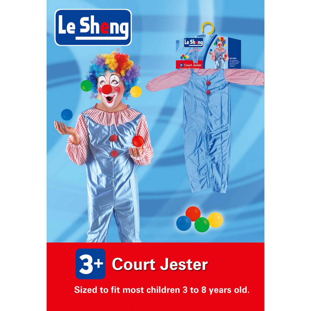 Le Sheng Court Jester Dress-Up Kids Costume (0999) | Shopee Philippines
