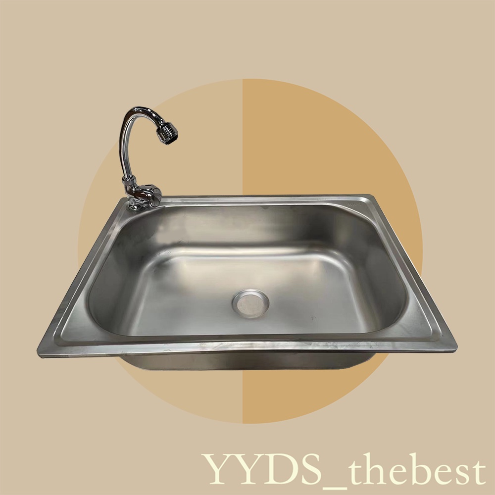 KKK 14x20 &16x24 stainless steel kitchen sink single bowl with faucet ...