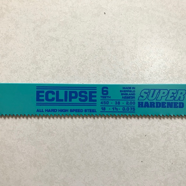 Eclipse (Original)All Hard high speed steel Super Hardened Hacksaw ...
