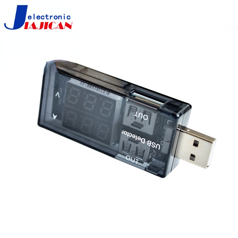 Dual USB Current Voltage Detection Meter Tester One Point Two Adapter ...
