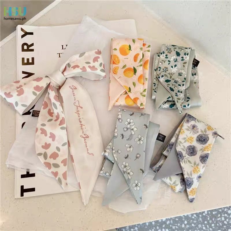HSU Korean Style Multi-Purpose Hair Bands for Women Vintage French Silk ...