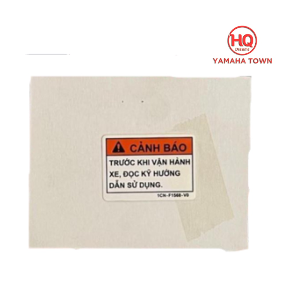 Genuine Yamaha motorcycle warning sticker - Yamaha Town Huong Quynh ...