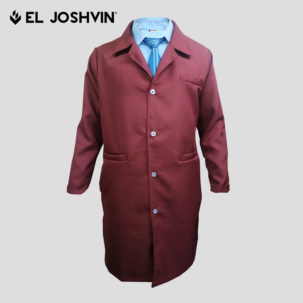 EL JOSHVIN Lab Gown Laboratory Gown / Lab Coat Laboratory Coat Maroon ...