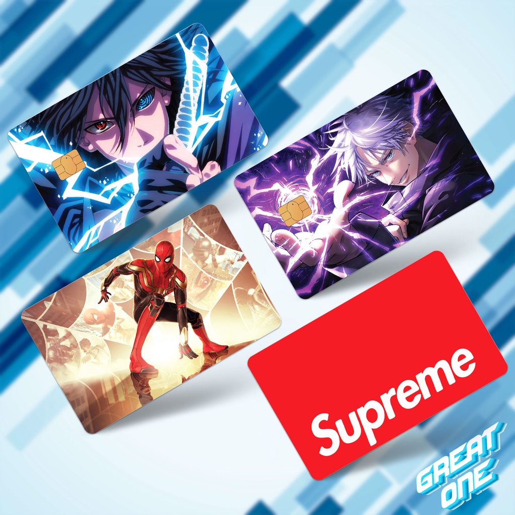 Anime One Piece Jujutsu Kaisen ATM Bank Sticker Card Cover Access Touch ...