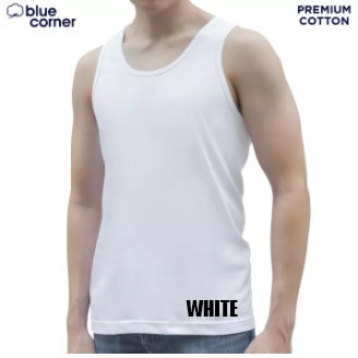 Blue Corner Cotton Sando (WHITE) | Shopee Philippines