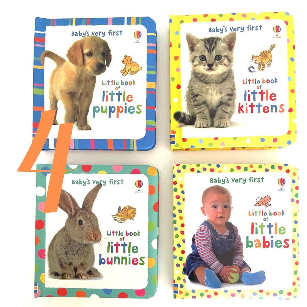 Usborne Baby's Very First Little Book series (4 board books brand new ...
