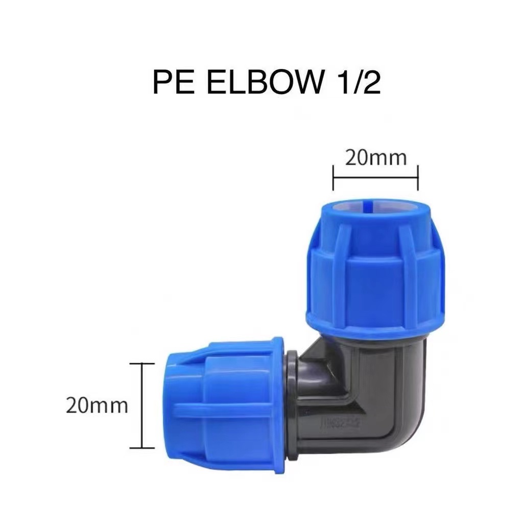 PE Compression Fittings For Pe And Pvc Pipe 1/2" 3/4" 1" | Shopee ...