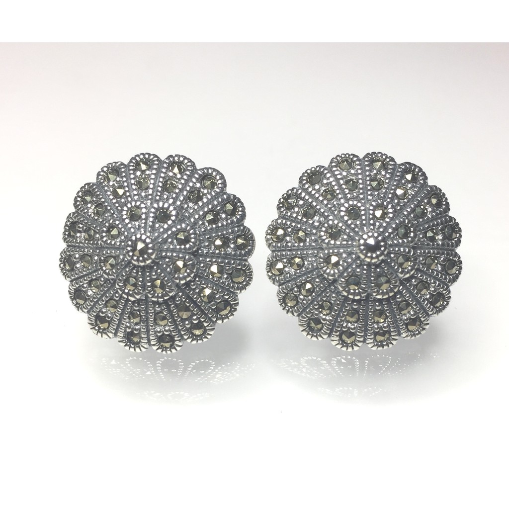 SilverFinds Deborah Marcasite Earring | Shopee Philippines