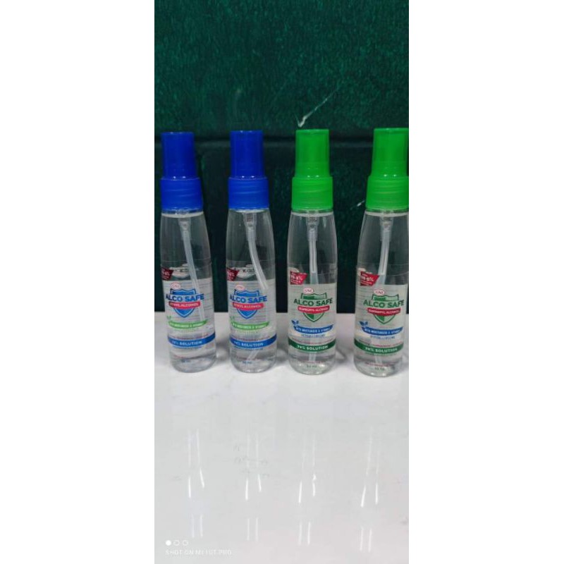 Alcosafe Ethyl / Isopropyl Alcohol 55ml handy Porcket-sized Spray ...