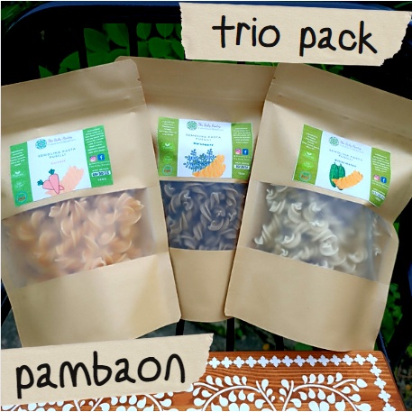 The Ruby Pantry Veggie Semolina Pasta Pambaon Trio Pack (Plant-based ...