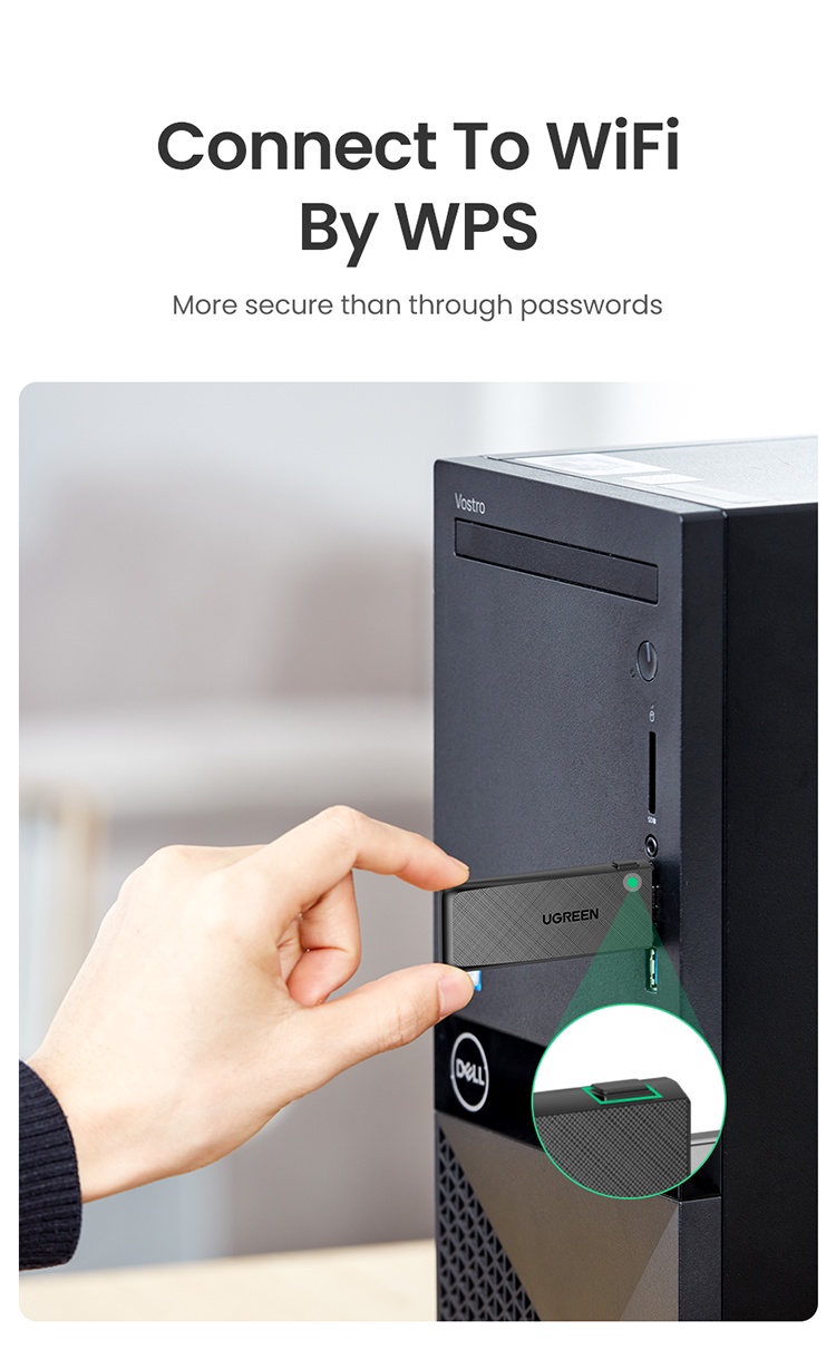 【new Arrival】ugreen Wifi Adapter 1300mbps 5ghz And 2 4ghz Dual Band Usb