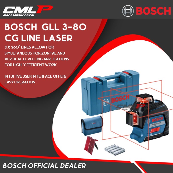 Bosch GLL 3-80 CG Line Laser / 100% Original / (CMLP Industrial Tools ...
