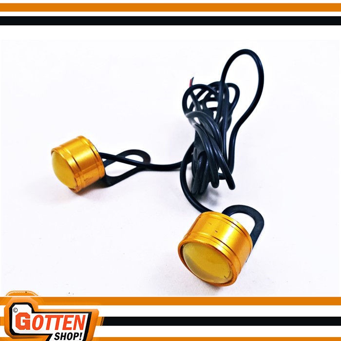 Universal Motorcycle Eagle Eye Led Strobe Drl Eagle Eyes Yellow Light ...