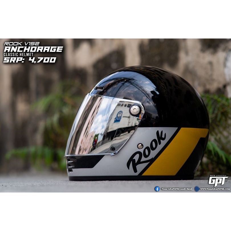ROOK HELMET CLASSIC V152 GRAPHIC COLORS | Shopee Philippines