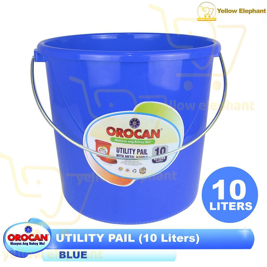 Orocan Utility Pail 10 Liters (BLUE,GREEN,RED) | Shopee Philippines