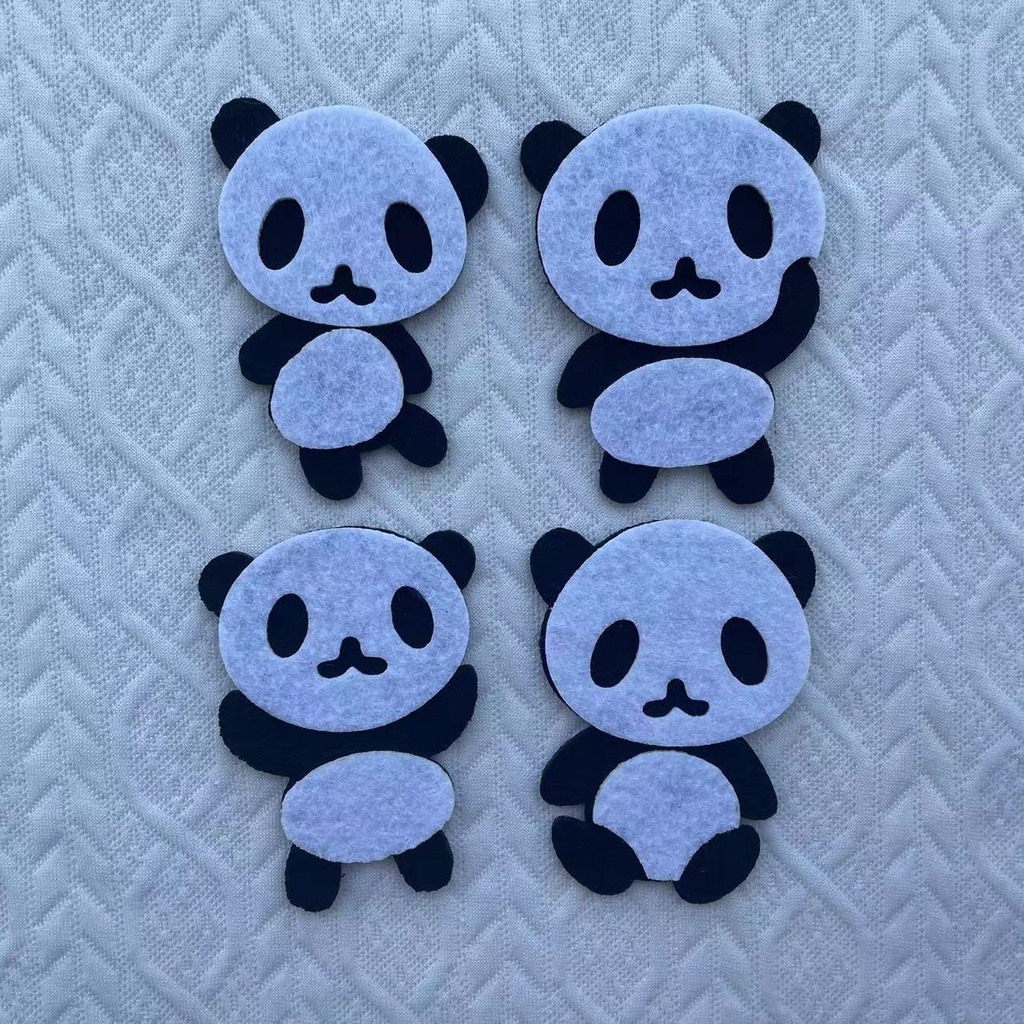 Felt Panda Craft 3D Wall Decoration Kindergarten Layout classroom ...