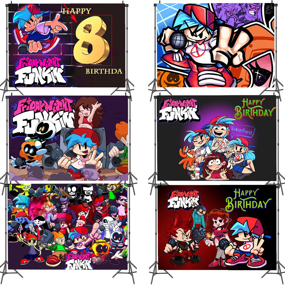 *hot selling* Friday Night Funkin Party Backgroud FNF Christmas ...