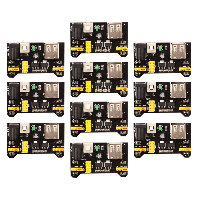 10 PCS Board MB102 Breadboard Power Supply Module 3.3V/5V For Arduino ...