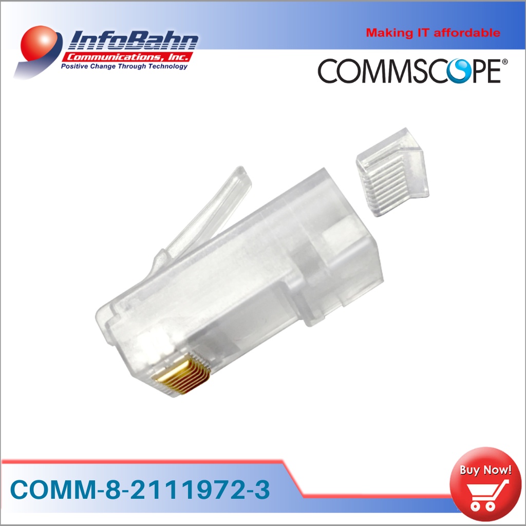 Commscope Cat6 RJ45 Connectors (MP-6AU-PLUG-1) | Infobahn | Shopee ...