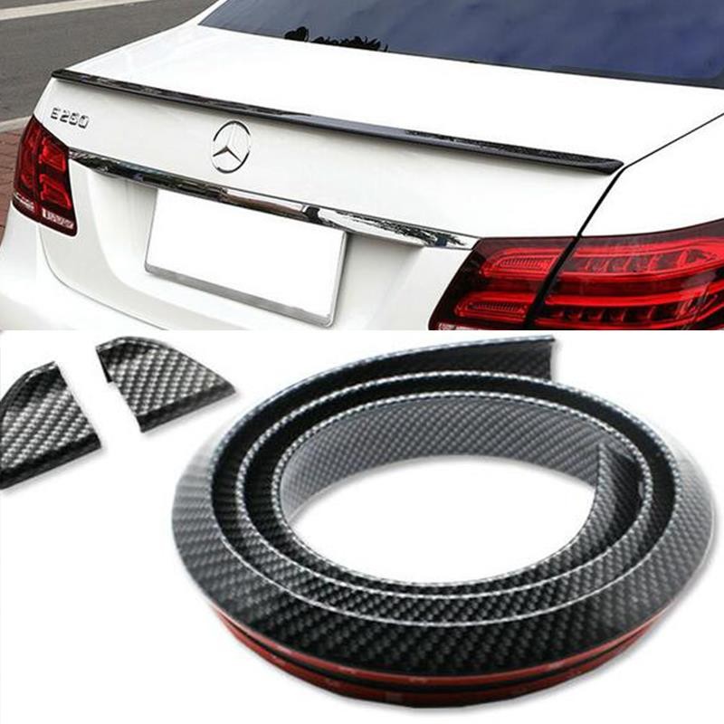 Car Carbon Ducktail Spoiler universal Tail skirt Automotive | Shopee ...