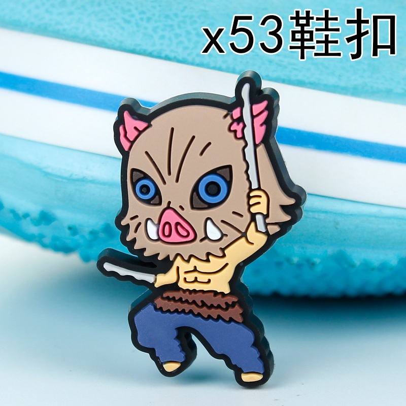 Cute Tanjiro Nezuko Jibbitz Demon Slayer Jibits Croc Charm Zenitsu ...