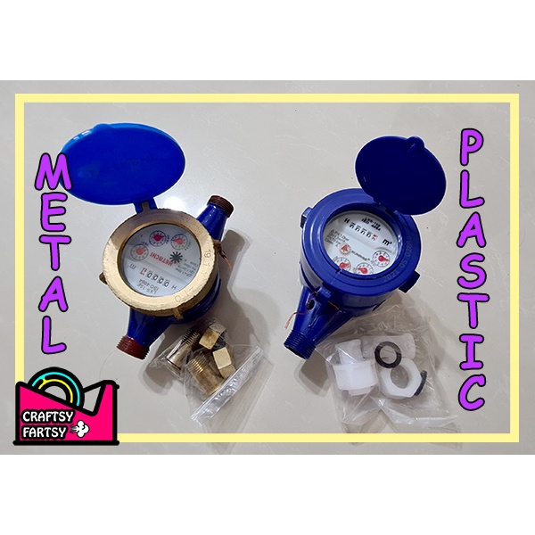 (PER SET) Water Meter/ Sub Meter Metal Body Wet Type - Metal and ...