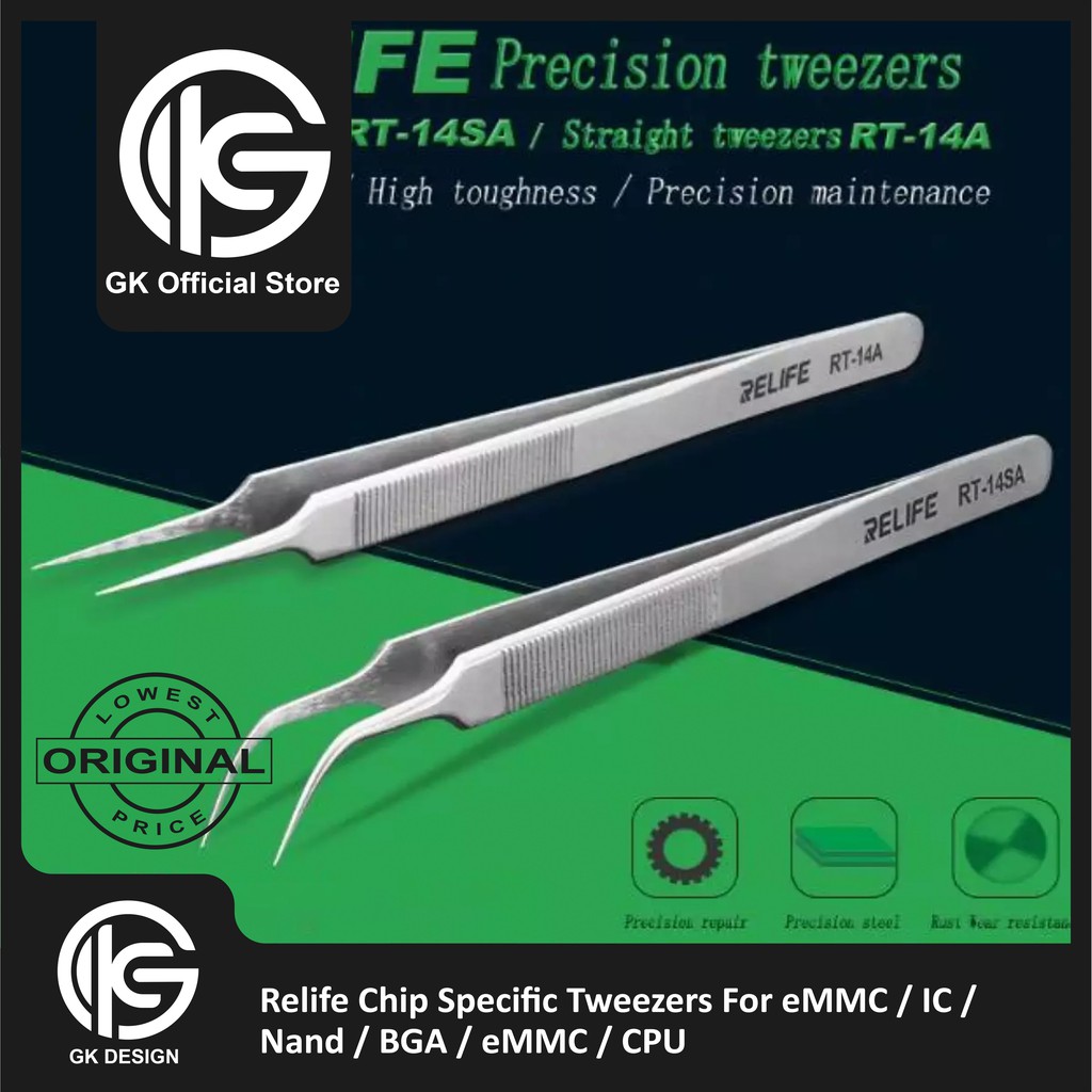 Relife Chip Specific Tweezers For eMMC / IC / Nand / BGA / eMMC / CPU ...