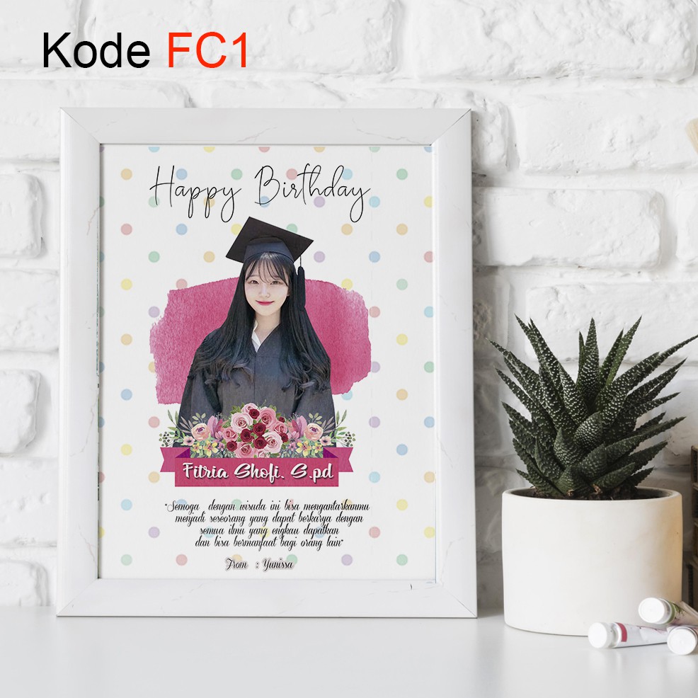 Custom Photo Print Frame 6R Frame custom Photo Print Birthday ...