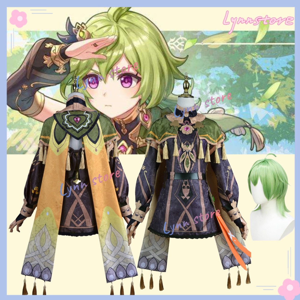 Genshin Impact Collei Cosplay Wig Costume 2022 Game Genshin Impact 3.0 ...