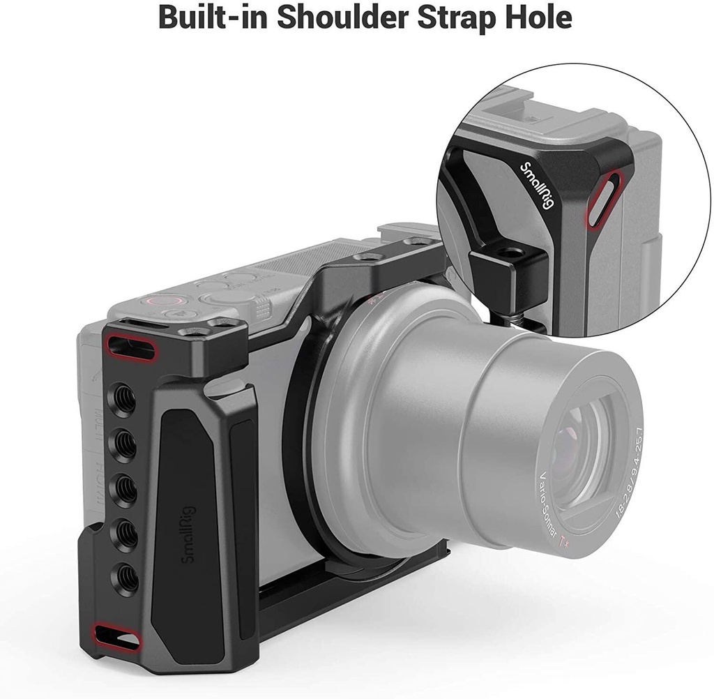 SmallRig Light Weight Sony ZV1 Camera Vlog Cage with Wooden Handgrip ...