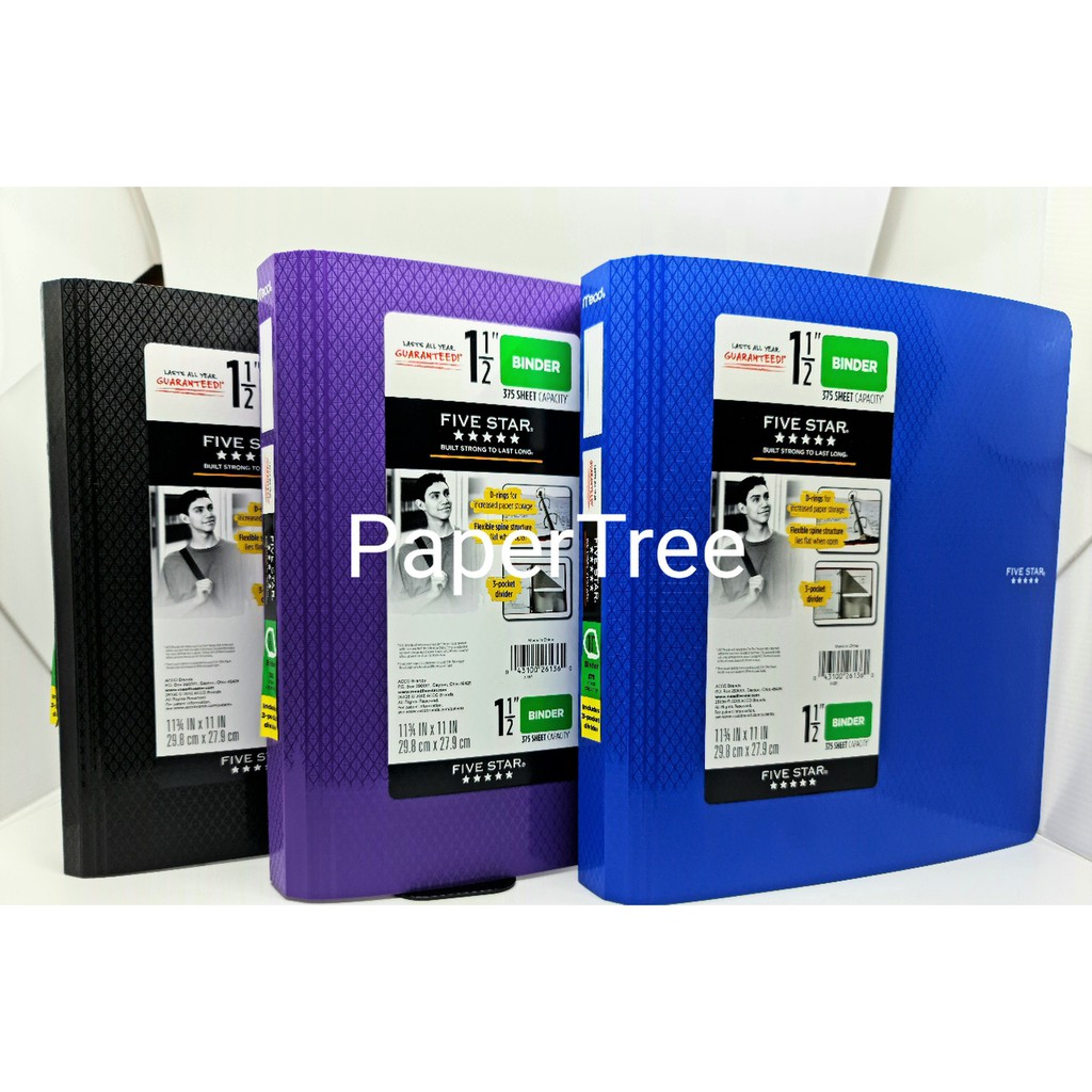 Mead Five Star 1.5" Poly Binder | Shopee Philippines