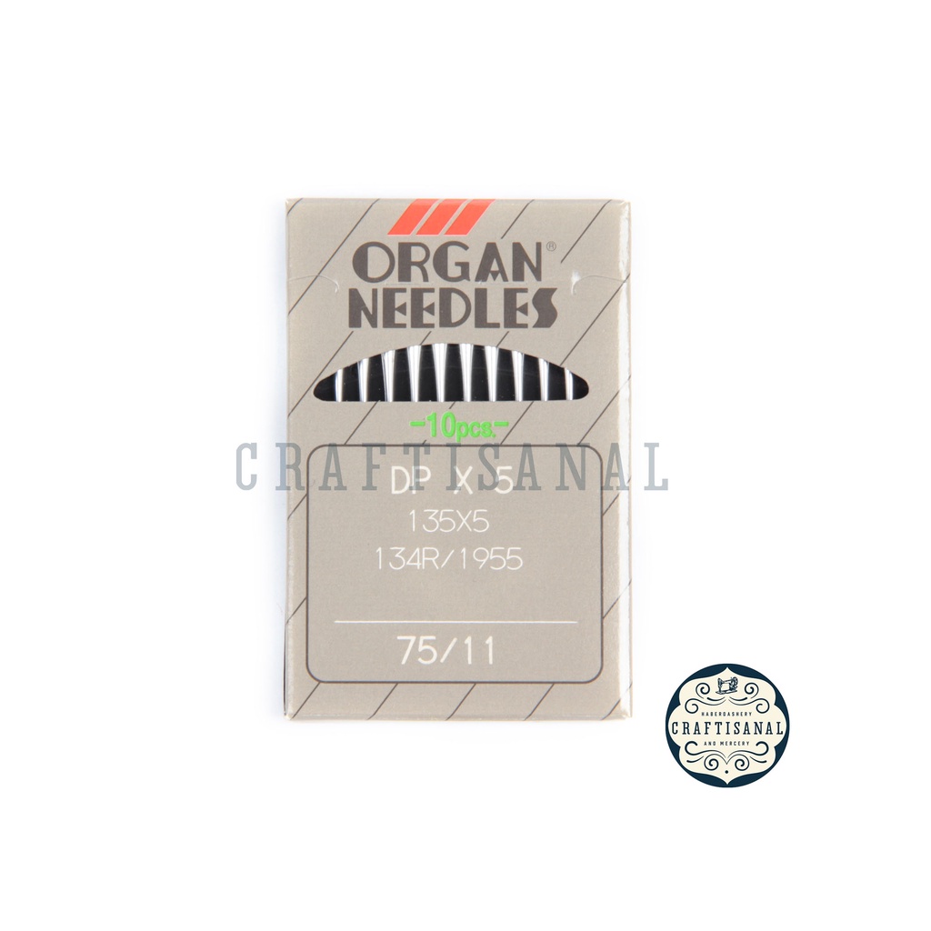 Organ Needles DPX5 75/11 and DPX5 90/14 High Speed or Industrial Sewing ...