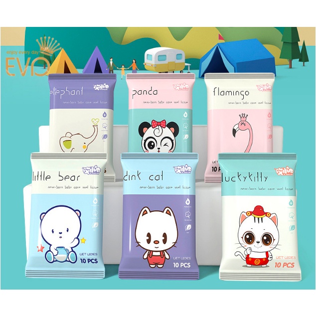 EVD# Baby Wipes 10 pulls per pack baby wipes, portable wipes, baby ...