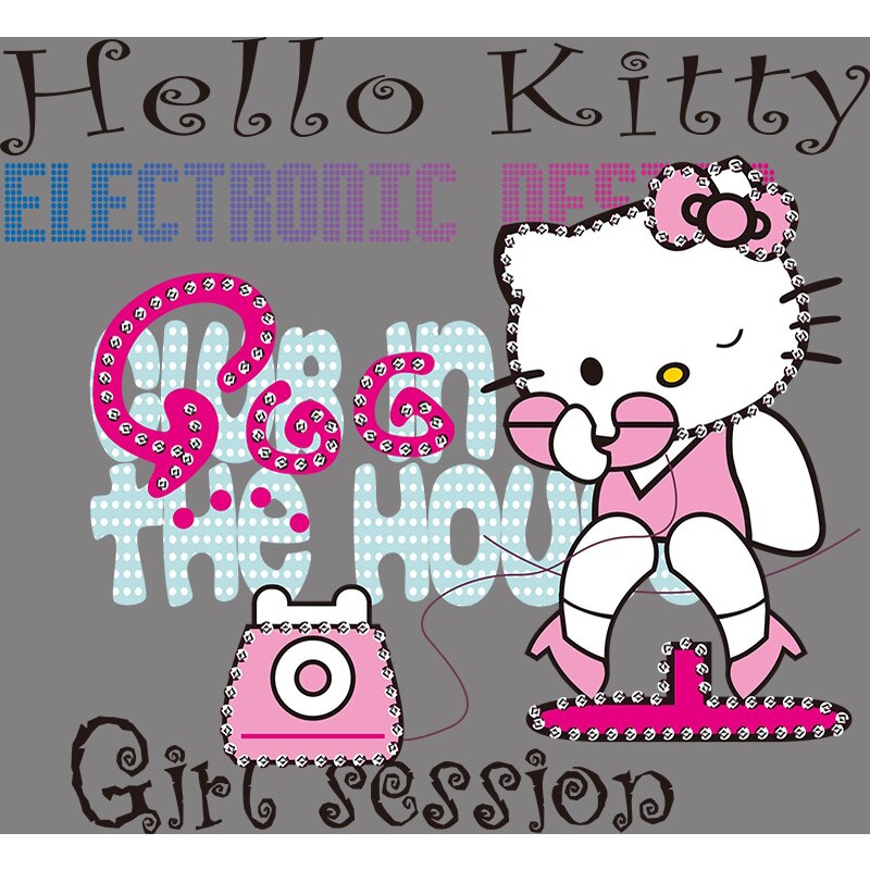 Cartoon Anime Hello Kitty Character PVC Ironing Heat Transfer Clothes ...