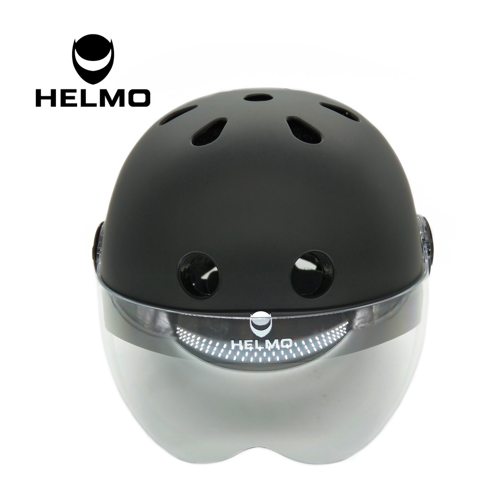 HELMO 318 BIKE HELMET WITH CLEAR VISOR | Shopee Philippines