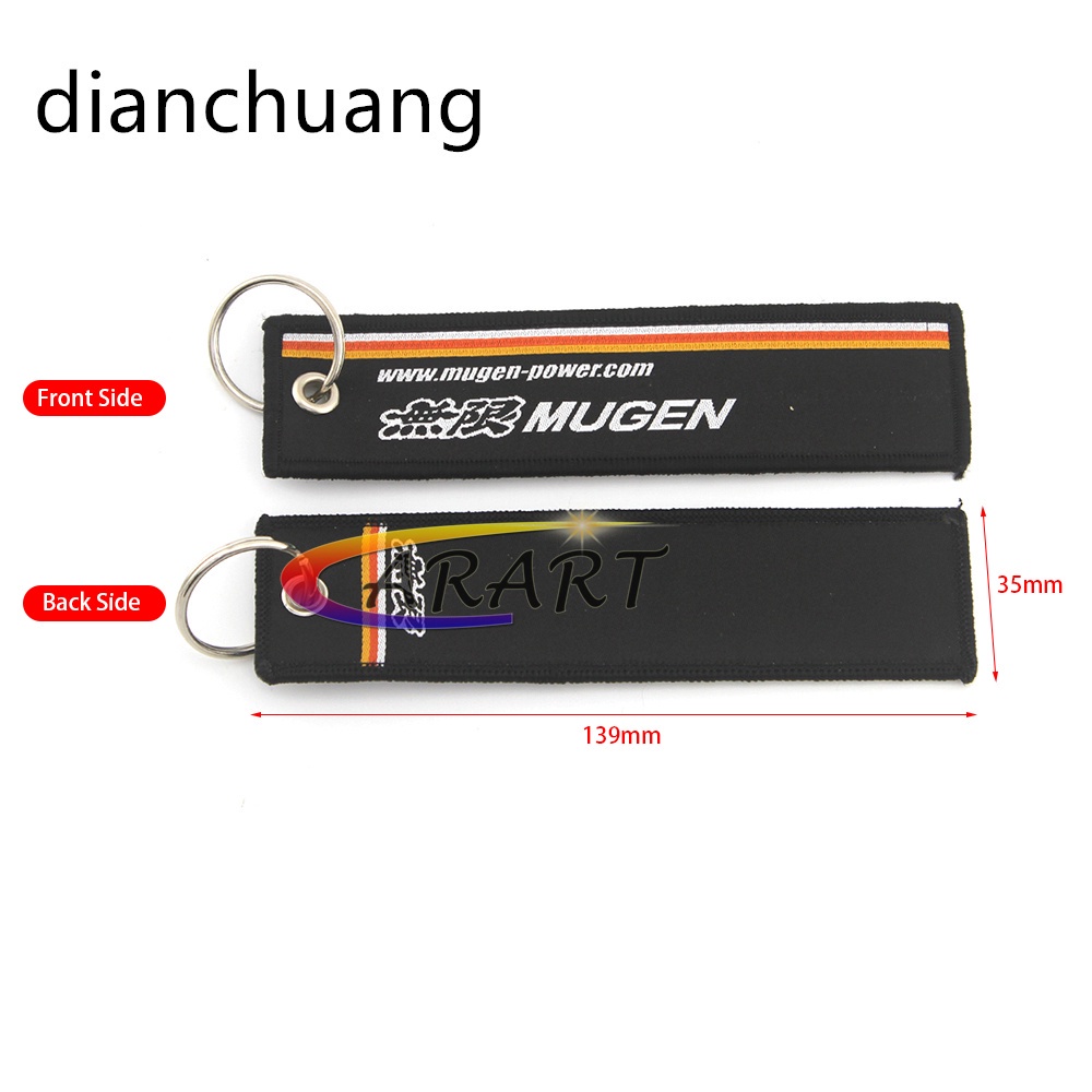 Mugen STI Bride Nylon Car Key Ring For Jazz Fit GK5 Civic CRV Type R ...