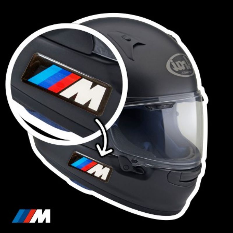 Bmw M LOGO embossed EMBLEM FOR HELMET | Shopee Philippines