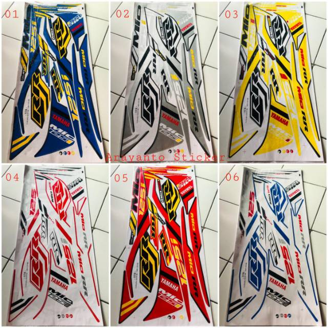 Yamaha Xeon Rc Striping Sticker - Mio 125i RR Thailand | Shopee Philippines