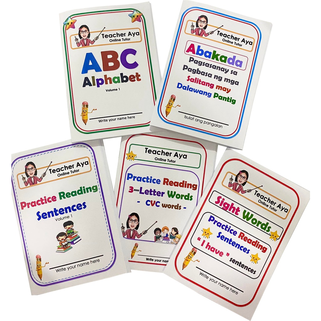 Teacher Aya's Booklet - ABC Alphabet, ABAKADA, English Sentences, Sight ...