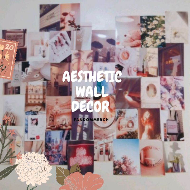 Aesthetic Wall Collage decor with freebies | Shopee Philippines