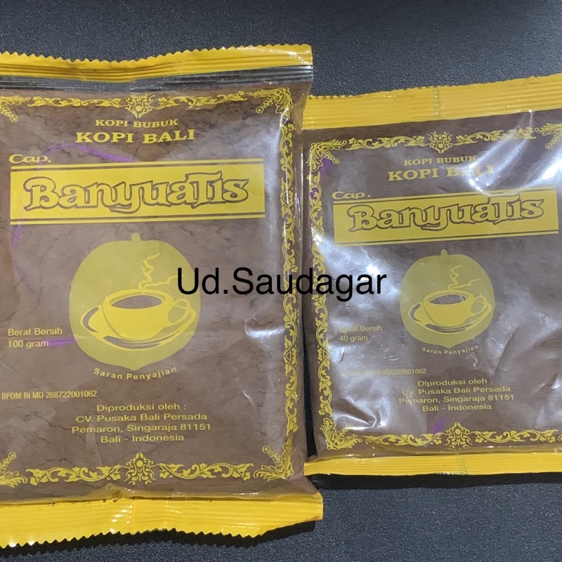 Balinese Coffee Cap Banyuatis ground coffee 40Gr / 100Gr | Shopee ...
