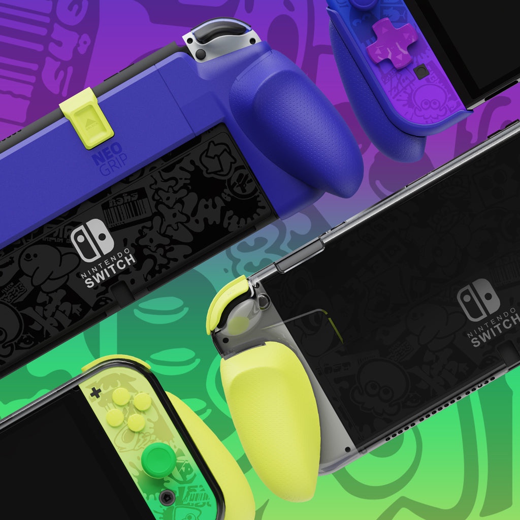 SKULL & CO. NSW Neogrip Limited Edition Splatoon 3 For Switch Oled ...